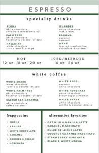 Our Menu | Tropical Express